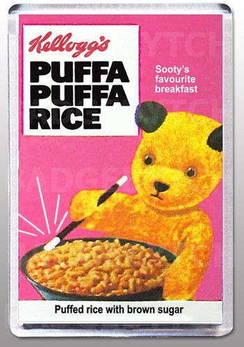 PUFFA PUFFA RICE SOOTY cereal box LARGE FRIDGE MAGNET - CLASSIC RETRO ...