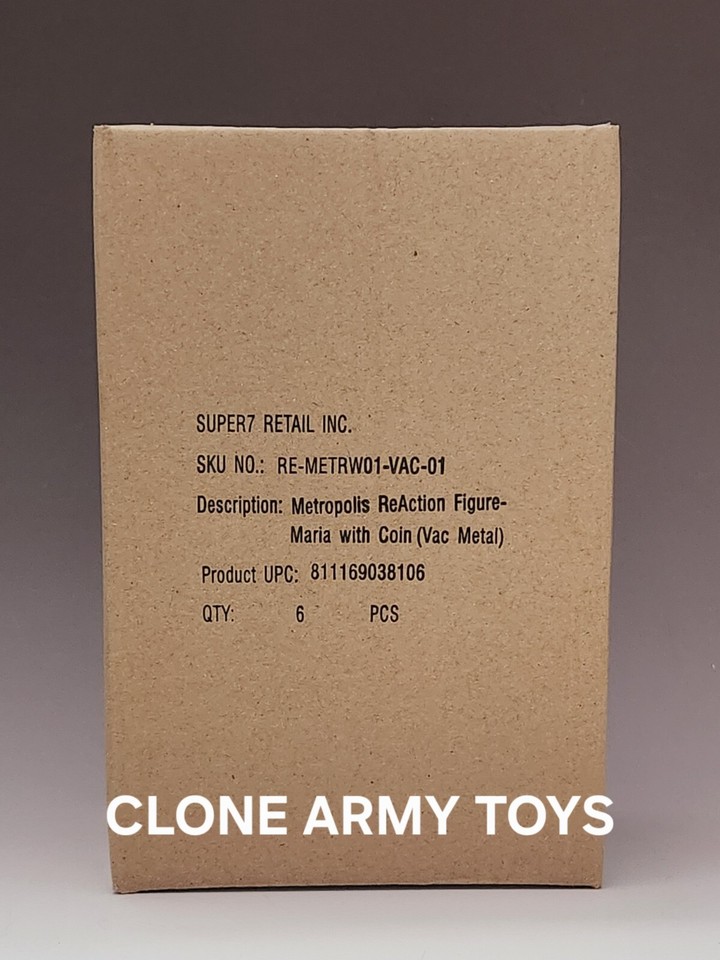 SDCC Super7 Exclusive Metropolis Maria Robot 3.75 ReAction 2019 Frm Factory Case | eBay