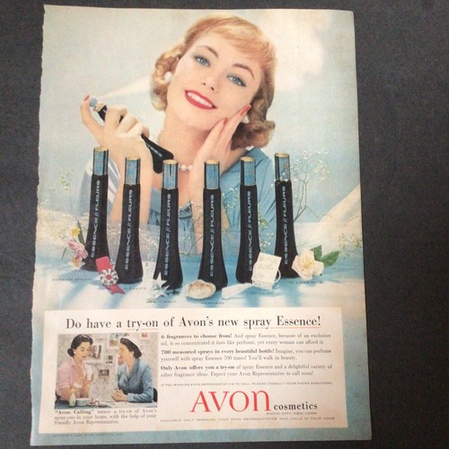 Vintage Avon Fragrance Ad Clipping Magazine Ad MCM Pretty Girl | eBay