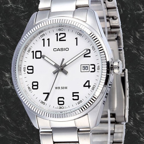 Casio Men's Steel Band Analog Dress Watch with Date Display MTP-1302D-7BV New | eBay Australia