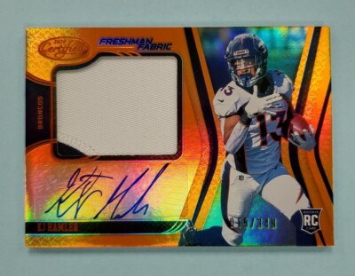 2020 Panini Certified KJ Hamler Auto Jersey Patch Rookie RC #220 Card ...