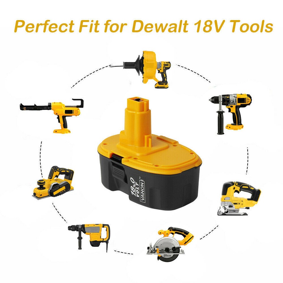 2Pack 18V XRP Battery for DEWALT DC9096-2 DW9095 DW9096 DC9098 DC9099 ...