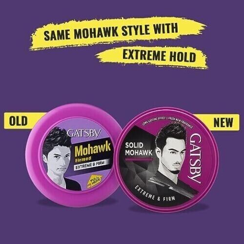 Gatsby Solid Mohawk Hair Styling Wax Extreme & Firm hair wax for men 75 ...