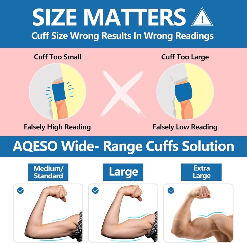 Blood Pressure Machine Monitor Automatic Digital Dual-User Mode Upper ...