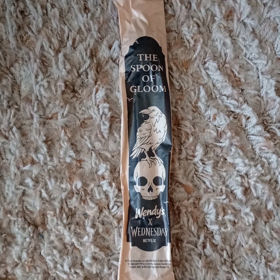 Wendy's x Netflix Wednesday Frosty Spoon of Gloom - NEW/SEALED - Lot of ...
