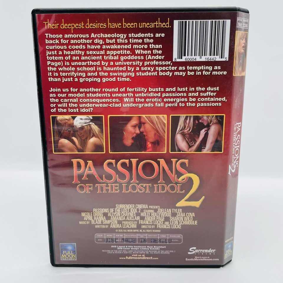 Passions Of The Lost Idol 2 Dvd 2020 Full Moon Surrender Cinema