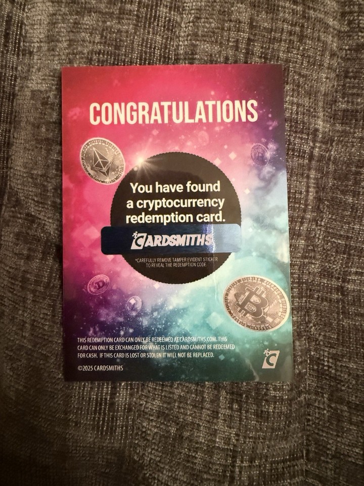2025 Cardsmiths Currency Series 5 Crypto Currency💎UNSCRATCHED 💎 ...