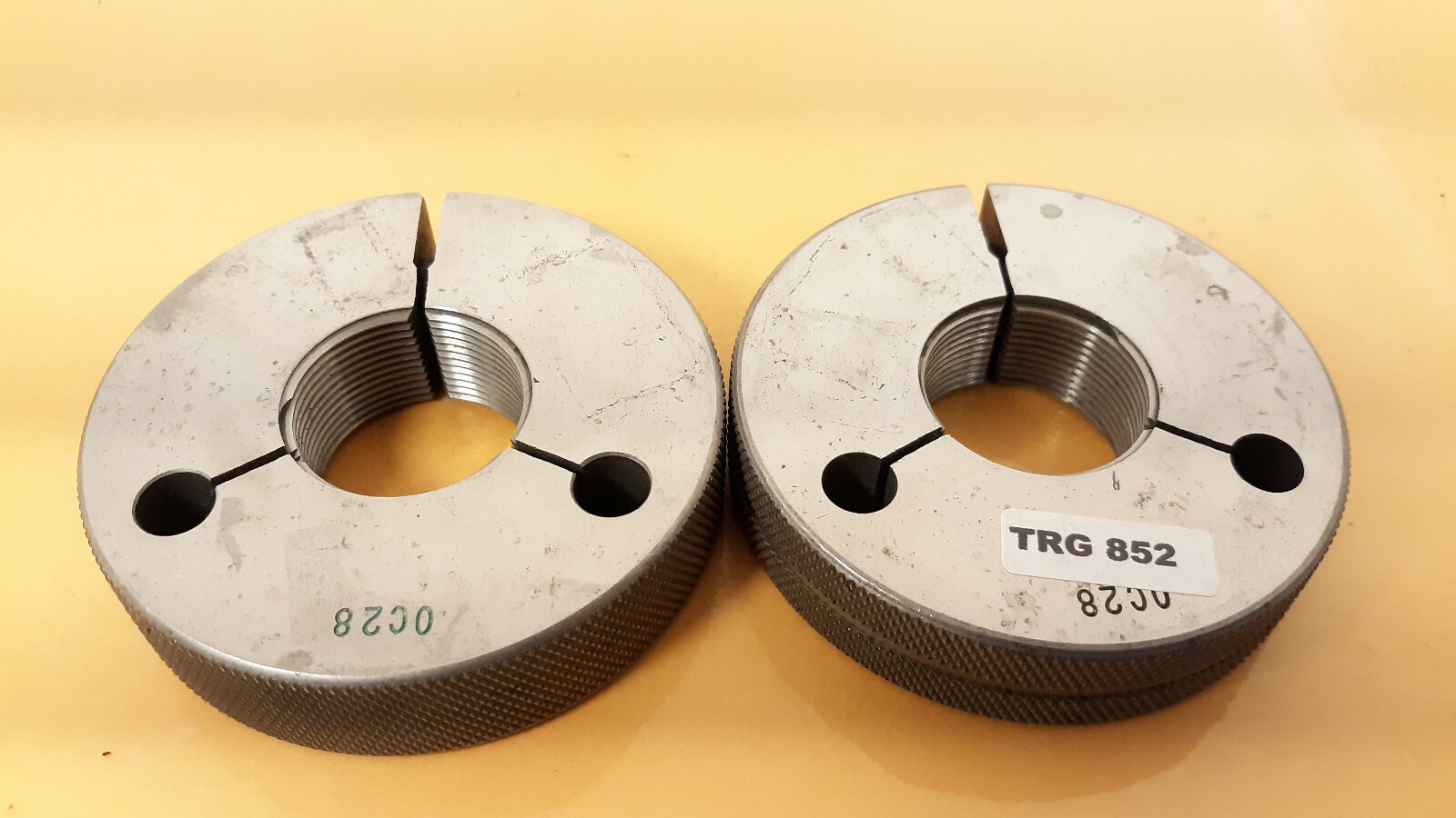 M31 X 1.5 6h 6g THREAD RING GAGE SET GO 30.0000 / NO GO 29.8500 NO WAX ...