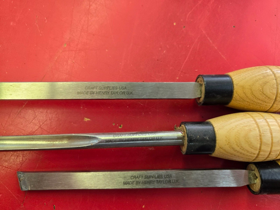 Henry Taylor M2 HSS Pen Turning Tools 3 Piece Set Wood Lathe Tool | eBay