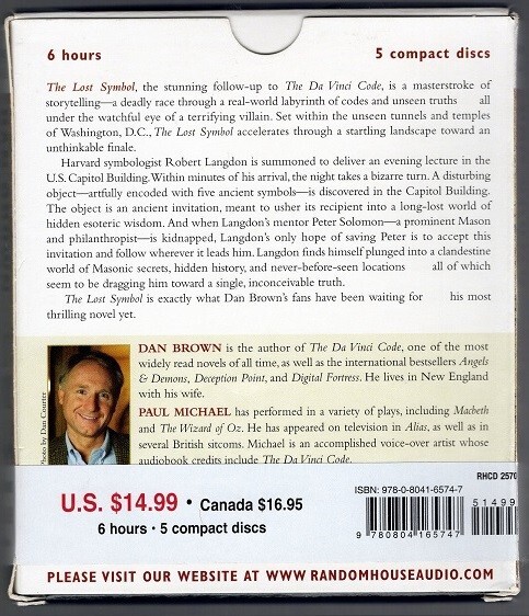 The Lost Symbol - Audio CD By Brown, Dan 9780804165747| eBay