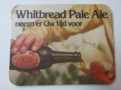 Beer Coaster ~ Whitbread Pale Ale "Take Your Time There" Dunstable ...