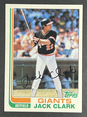 Jack Clark 1982 Topps #460 San Francisco Giants | eBay