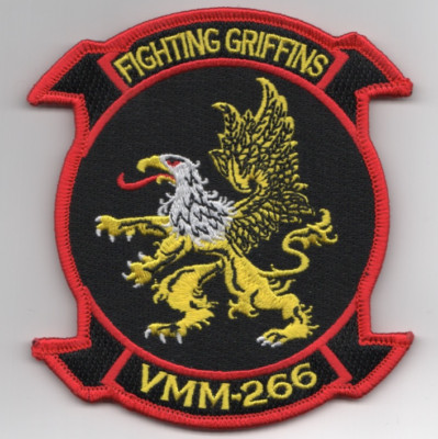 4" MARINE CORPS VMM-266 FIGHTING GRIFFINS EMBROIDERED PATCH | eBay
