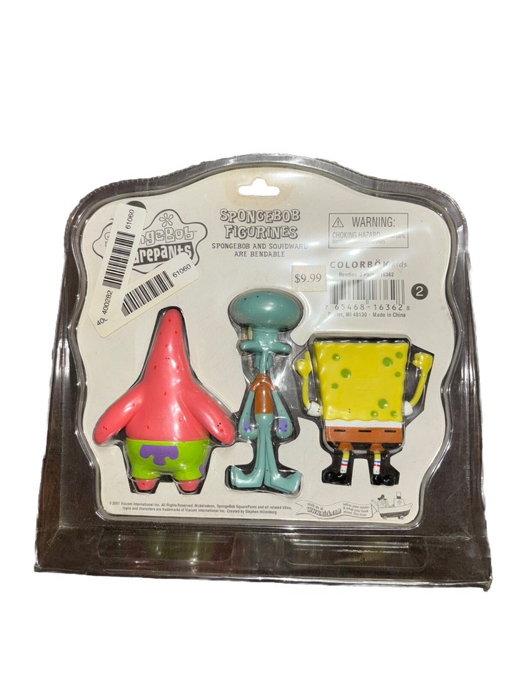 2001 SpongeBob Figures SpongeBob Bendable Figures Vintage First Ever ...