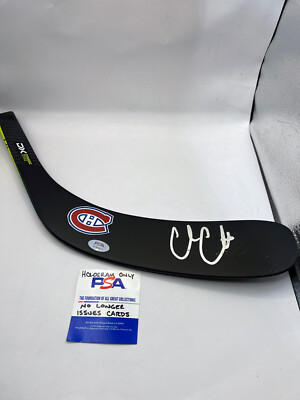 COLE CAUFIELD Montreal Canadiens Autograph SIGNED Hockey Stick Blade ...