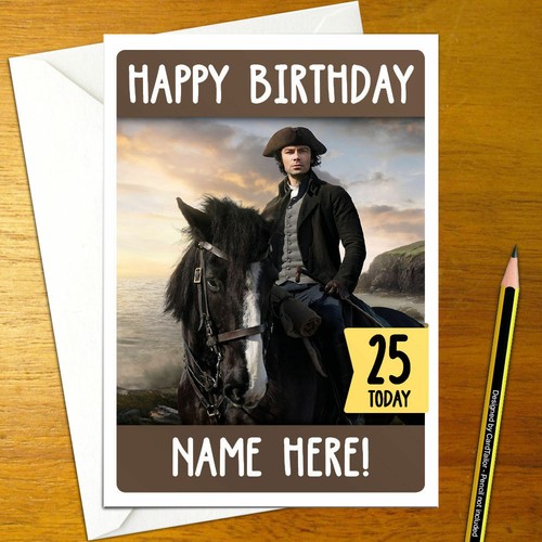 ROSS POLDARK Personalised Birthday Card - A5 bbc one captain aidan ...