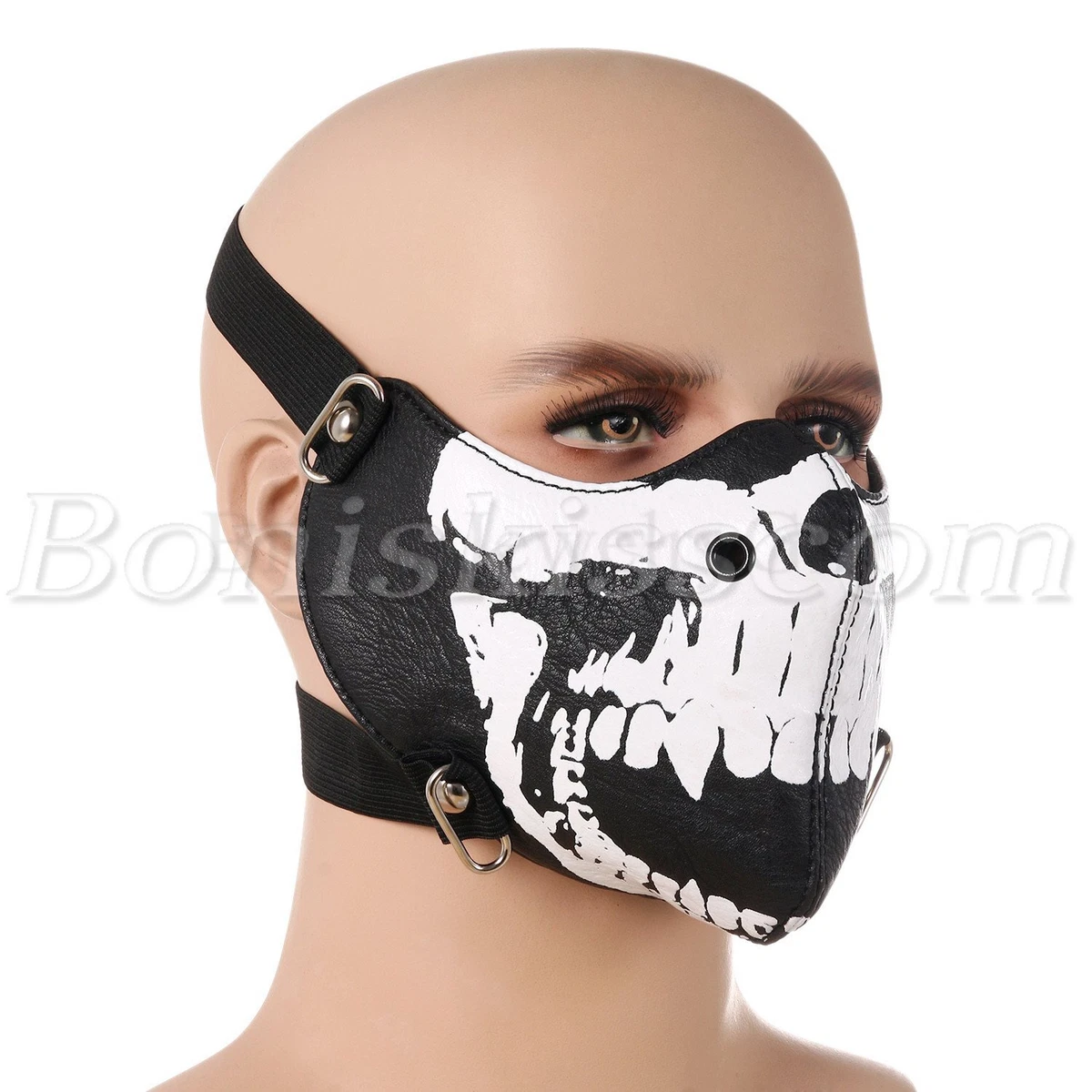 Motorcycle Skull Half Mask