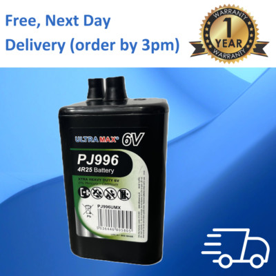 BRAND NEW - EXTRA HEAVY DUTY - Z4R25 , PJ996 6V LANTERN BATTERY PRS9005 ...