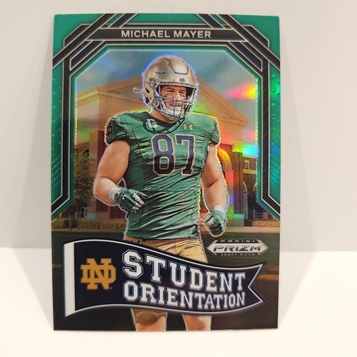 2023 Panini Prizm Draft Michael Mayer Student Orientation Rookie Green Prizm | eBay