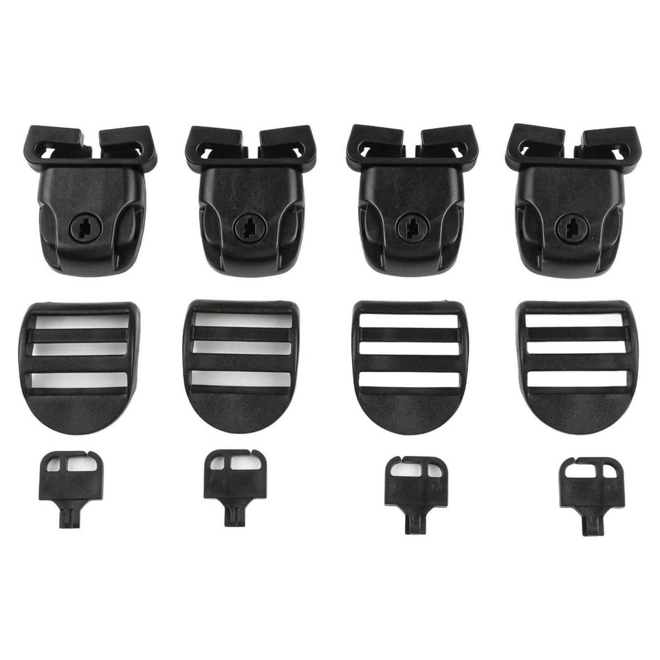 4pcs Clip Locks With Screws Keys For 1inch Wide Straps Repair Kit ...