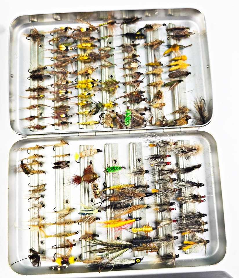 6 Vintage Fly Boxes Filled With Flyrod Lures Perrine Trout Unlimited ...