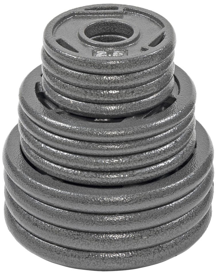 Balancefrom Cast Iron Olympic 2-Inch Plate Weight Plate For Strength ...
