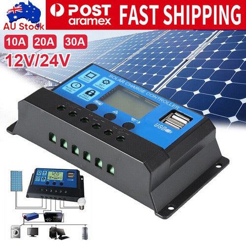 Solar Panel Regulator Charge Controller 12V/24V Auto Focus Tracking PWM ...