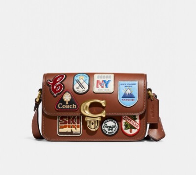 Coach Patches Studio 19 Bag Genuine Tan Leather Coach C8078 NWT | eBay