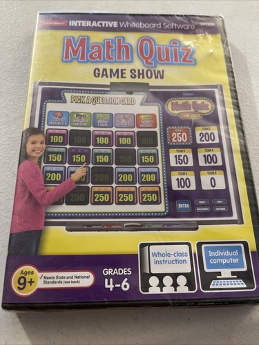 Lakeshore Interactive Math Quiz Game Show - Grades 4-6 Teaching CD-ROM ...