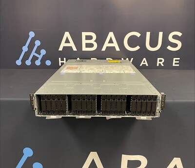 Dell C6400 PowerEdge C6400 24 x 2.5 Bay Enclosure Server Chassis with 4 ...