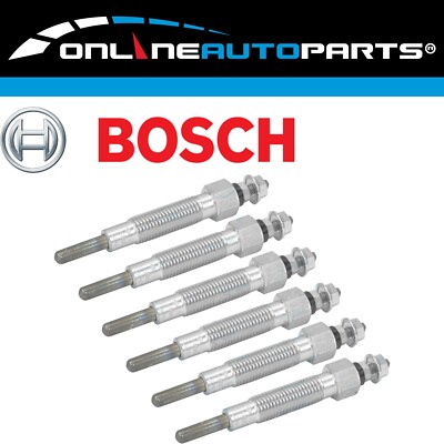 6 Bosch Glow Plugs for Patrol GU Y61 99~06 4.2L TD42 TD42T incl Turbo ...