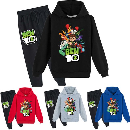 2 pcs Kid's Ben 10 Reboot 3D hoodie pants set casual sweatshirt ...