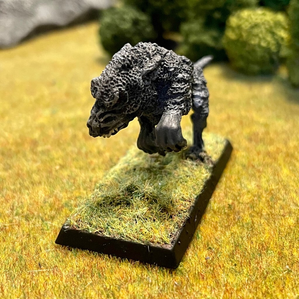 Dire Wolves Pack Leader 1 Painted Miniature Vampire Counts | eBay