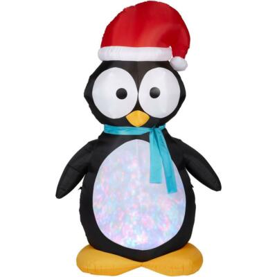 7.5 ft. Kaleidoscope Penguin Christmas Inflatable | eBay