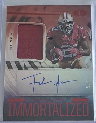 FRANK GORE 2020 Panini Illusions Immortalized Jersey Red Relic Auto /35 ...