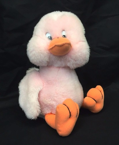 Gerber Precious Plush Pink Orange Duck 14" Stuffed Animal Chick Easter ...
