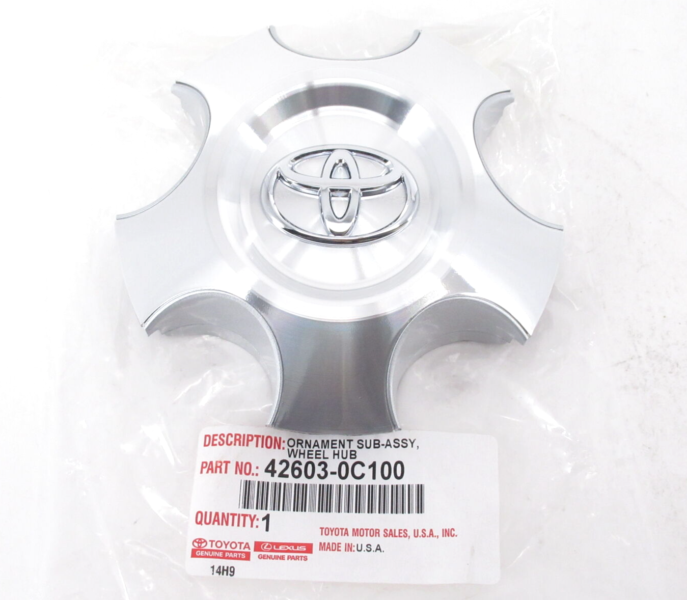 Genuine OEM Toyota 42603-0C100 Wheel Center Hub Cap 2008-2019 Sequoia ...