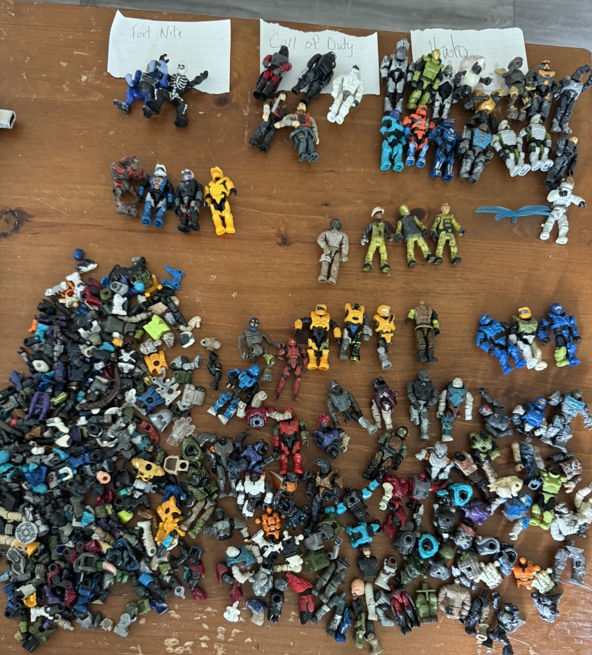 Mega Construx BLOKS Minifigure Lot Call Of Duty Halo Marine Hazmat ...