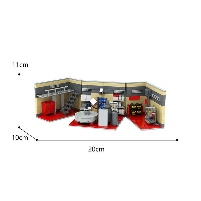 511 PCS Breaking Bad Laboratory with Interior Modular MOC Building ...
