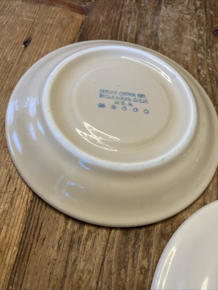 2 (two) Westward Ho Rodeo Pattern Cups 3-5/8" And Saucers Dinerware ...