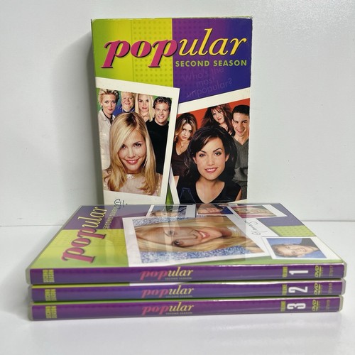 Popular Season 2 DVD WB Highschool Drama Sitcom Leslie Bibb OOP! Like ...