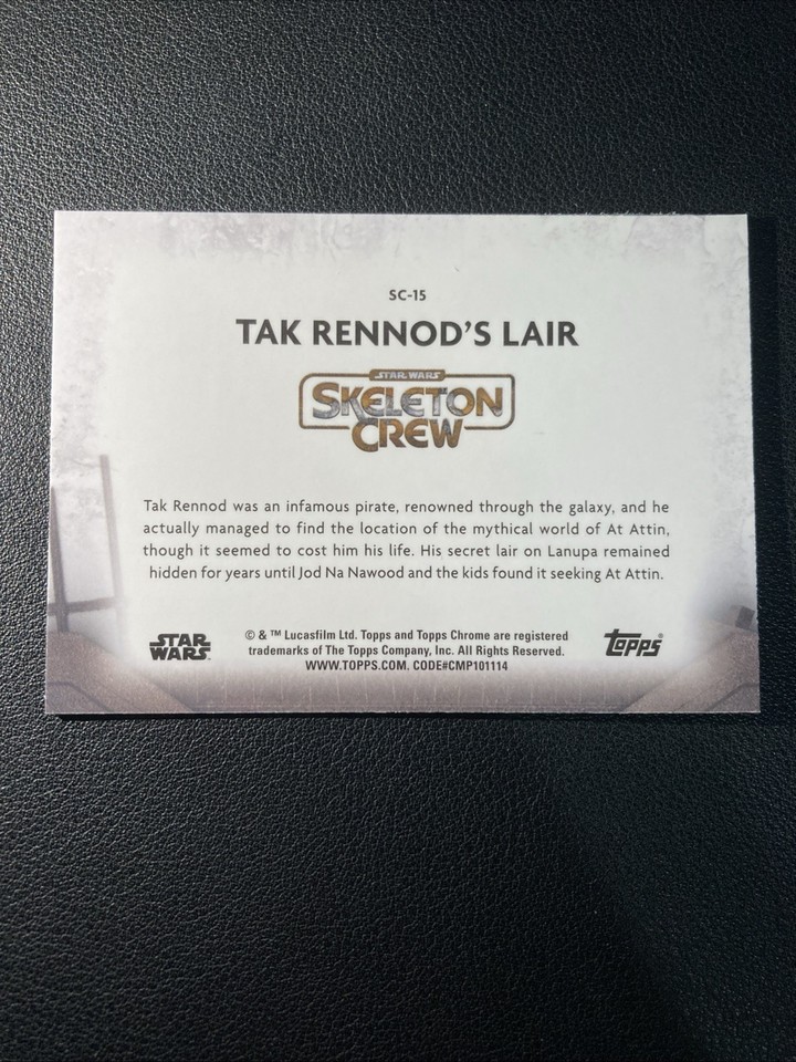 Tak Rennod’s Lair SC-15 Refractor Holo Topps Chrome 2025 Star Wars | eBay