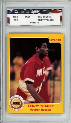 1983 Star #83 Terry Teague AGC 10 Gem Mint Centered Houston Rockets | eBay
