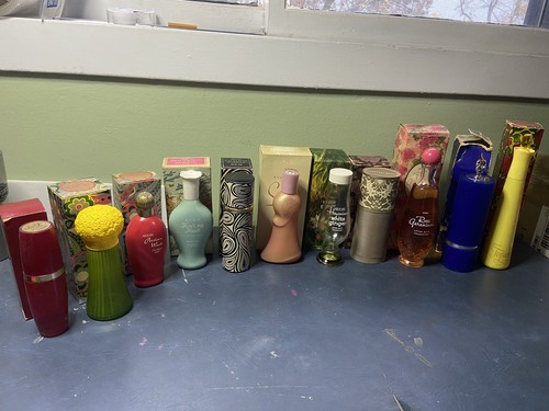 Mixed Lot of 11 Vintage AVON Perfume Bottles New - Full- Empty Partial ...
