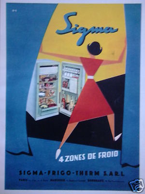 Advertising press 1959 sigma-fridge-therm 4 zones cold-advertising | eBay