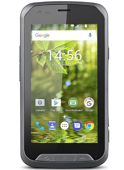 Doro 8020X Smartphone 8GB Black Grey Android Phone 4G LTE Single SIM ...