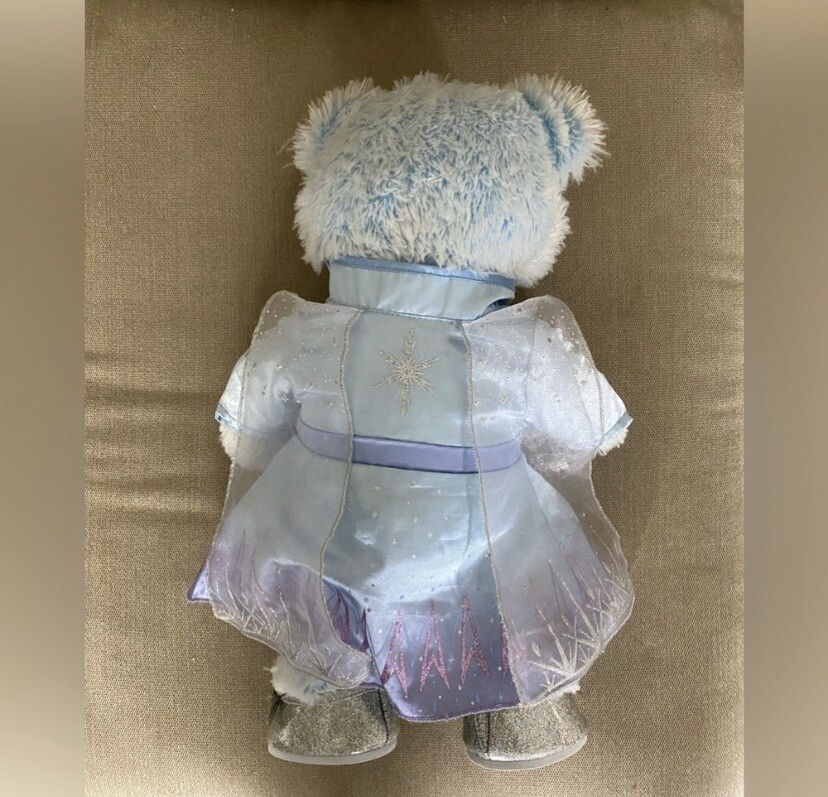 Disney Frozen Elsa Build A Bear Plush Teddy With Dress Outfit NICE! | eBay