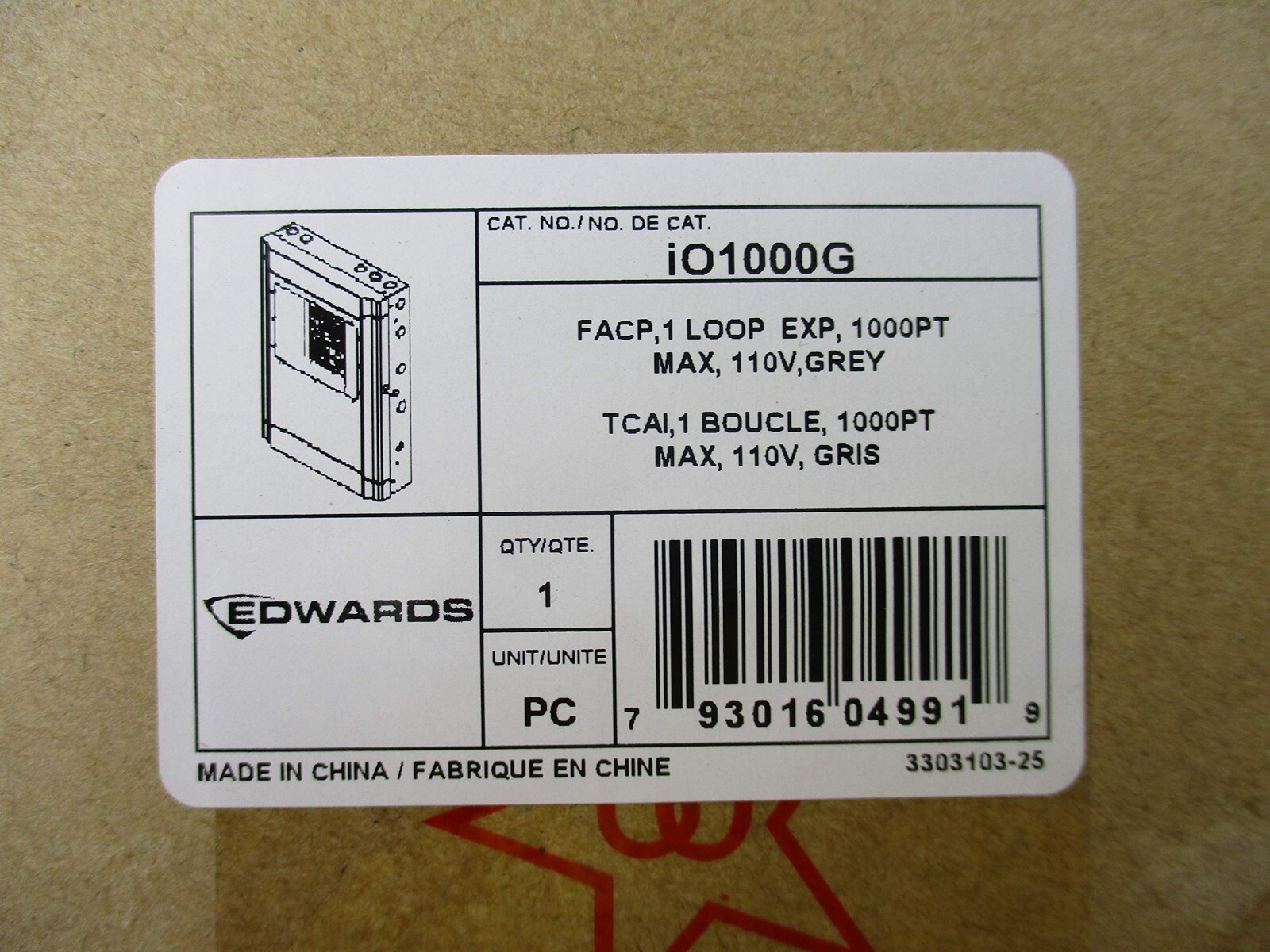 Edwards iO1000G -Intelligent Fire Alarm Control Panel (FACP) - New In ...