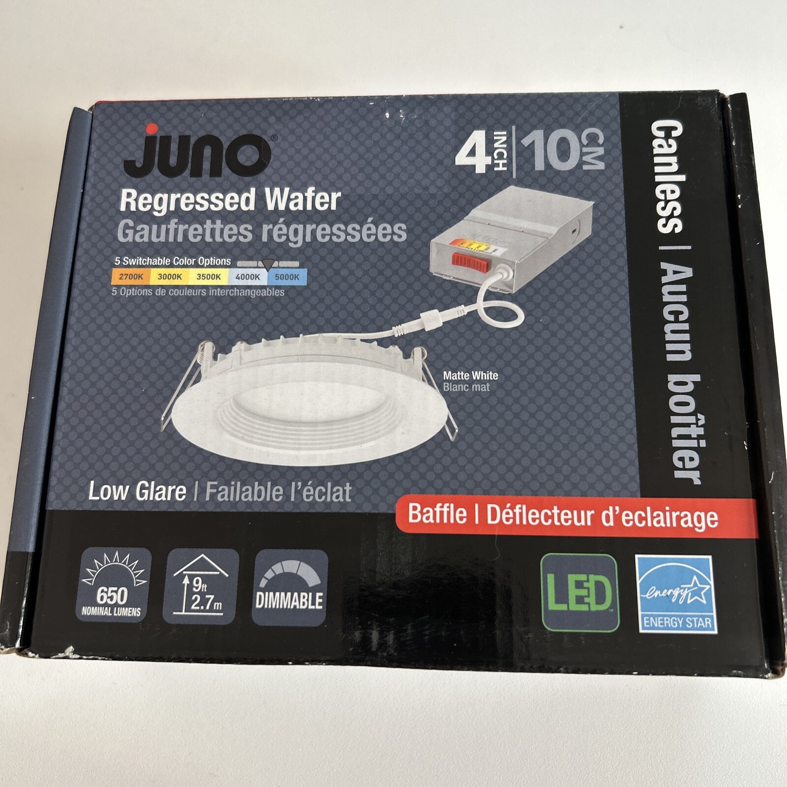 Juno Contractor 4 in. Selectable CCT Ultra Slim Canless LED White 5 ...