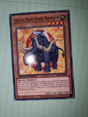 Crystal Beast Amber Mammoth - SGX1-ENF03 - Common - 1st Edition Near ...